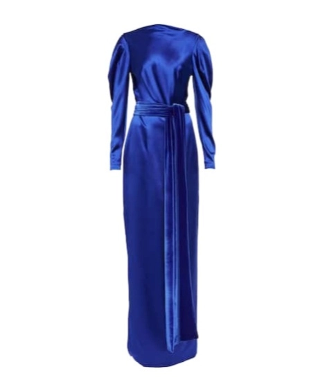 Monique Lhuillier Silk Satin Gown