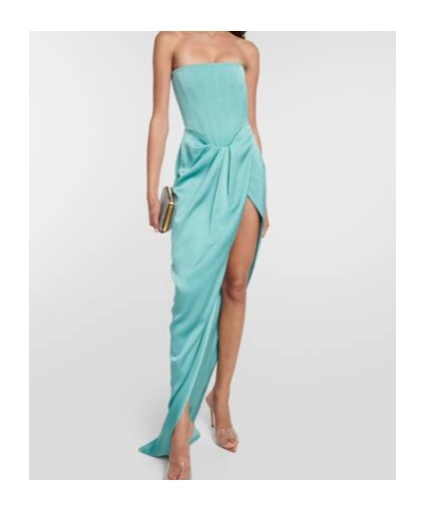 Alex Perry Strapless Gathered Gown
