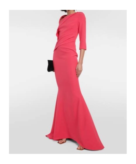 Safiyaa Pollina Crepe Gown - Red