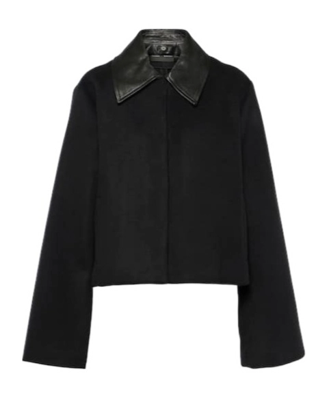 Proenza Schouler Cropped Wool-blend Jacket - Black