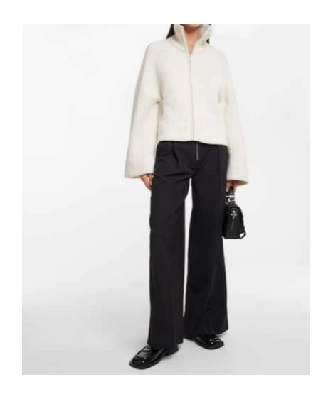 Proenza Schouler High-rise Wide-leg Wool-blend Pants