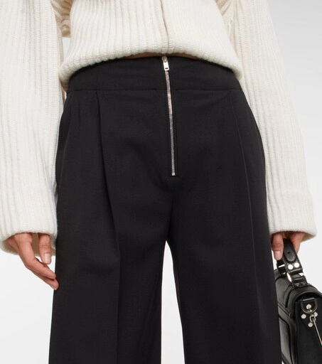 Proenza Schouler High-rise Wide-leg Wool-blend Pants