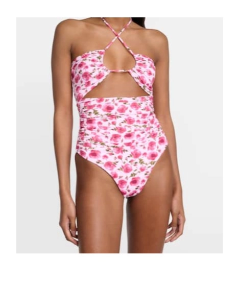 Magda Butrym Floral Halterneck Swimsuit