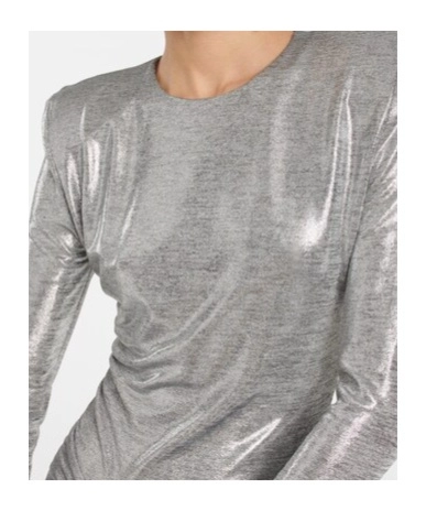 Alexandre Vauthier Metallic Jersey Midi Dress