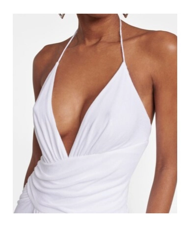 Alexandre Vauthier Asymmetrical Halterneck Midi Dress