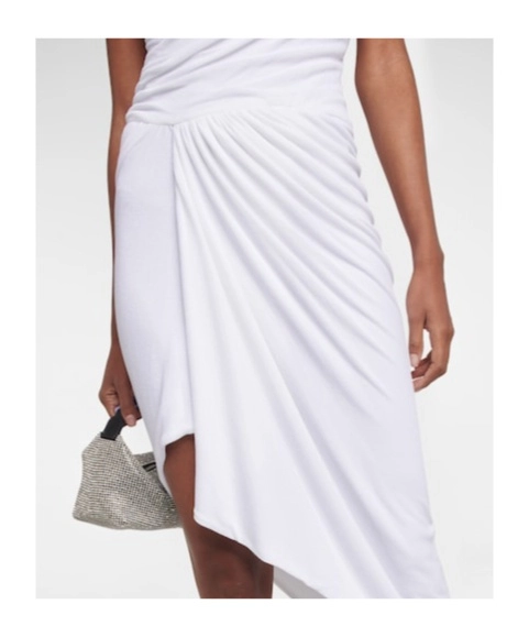 Alexandre Vauthier Asymmetrical Halterneck Midi Dress