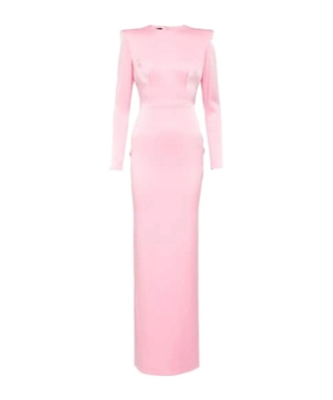 Alex Perry Daley Cutout Satin Crêpe Maxi Dress - Pink