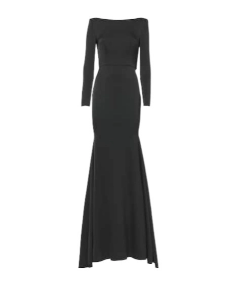 Alex Perry Satin Crêpe Corset Gown