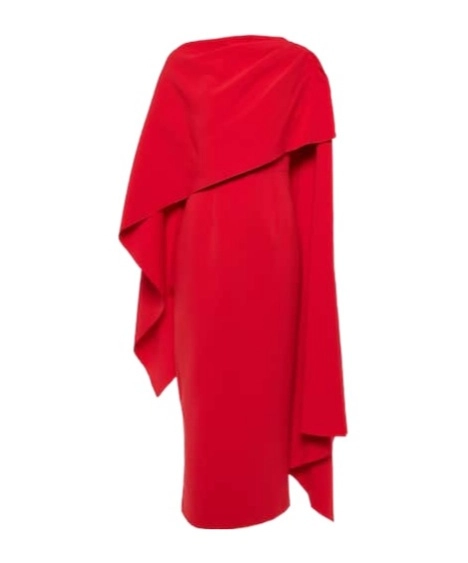 ROKSANDA Demetria Caped Midi Dress