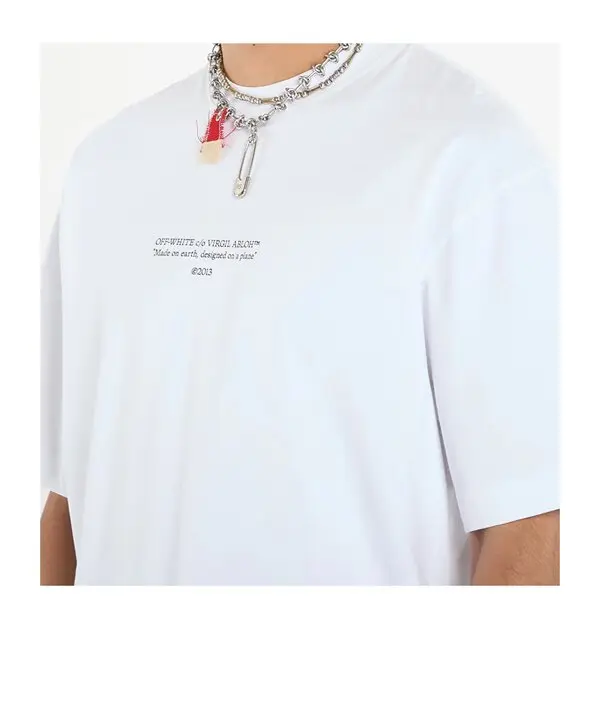 Off-White Slogan Printed Crewneck T-shirt