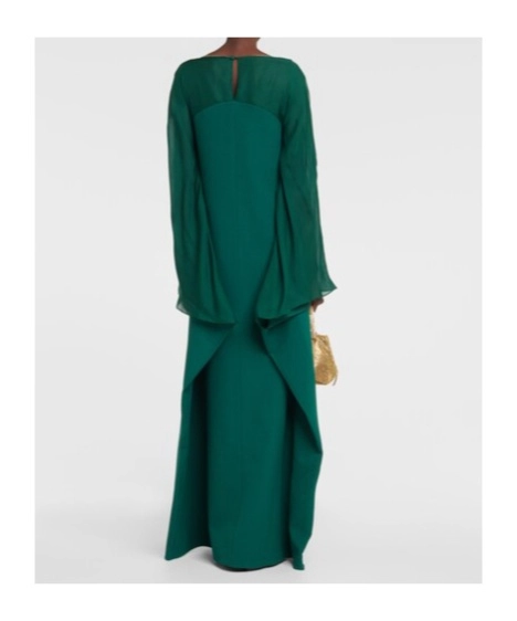 SAFIYAA LONDON Silk-trimmed Kaftan