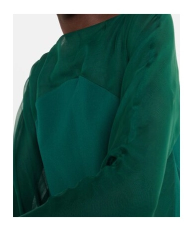 SAFIYAA LONDON Silk-trimmed Kaftan