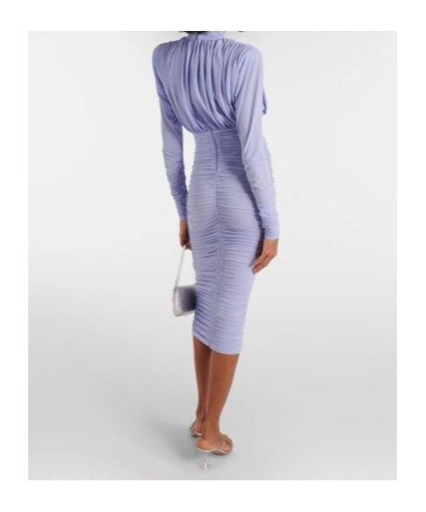 Alex Perry Ruched Crêpe Jersey Midi Dress