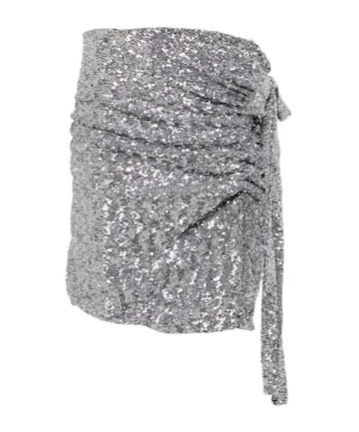 Rabanne Sequined Miniskirt - Gray