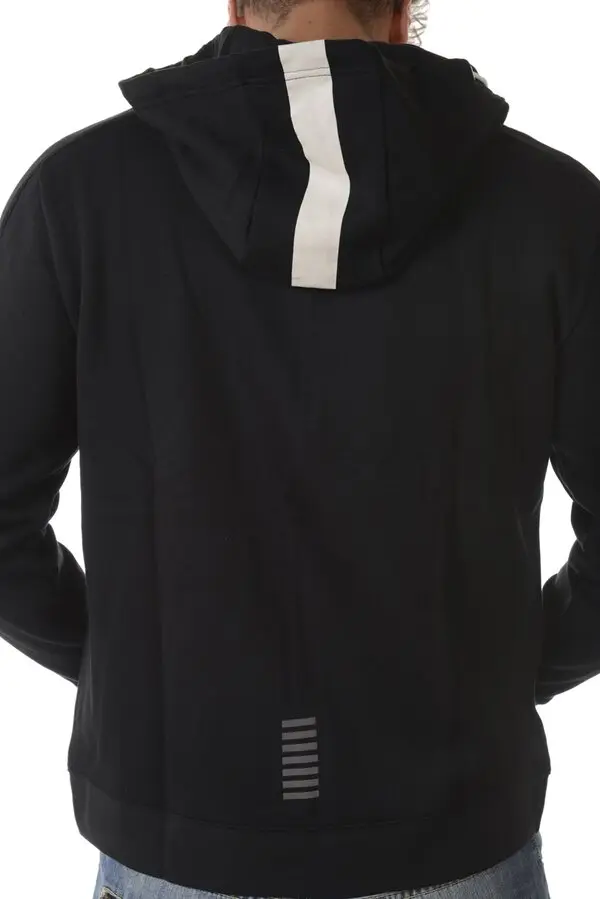 EA7 Logo Zip Up Hooded Jacket