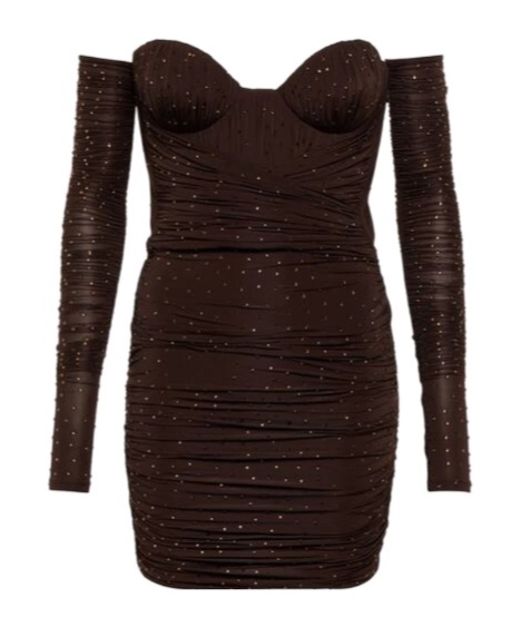 Alex Perry Koda Embellished Jersey Minidress