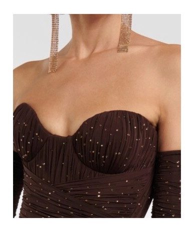 Alex Perry Koda Embellished Jersey Minidress