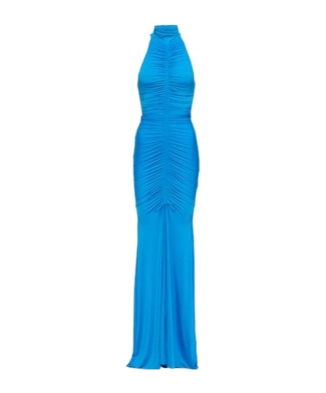 Alex Perry Lark Ruched Gown - Blue