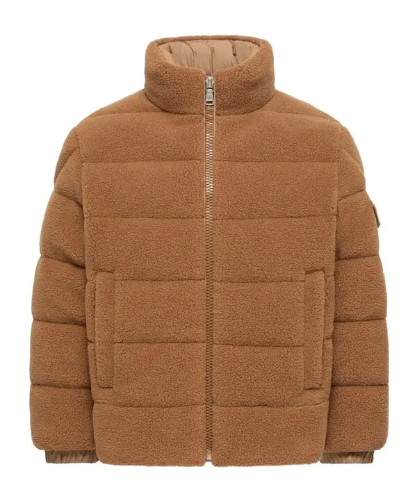 Moncler Mich Teddy Short Down Jacket - Camel