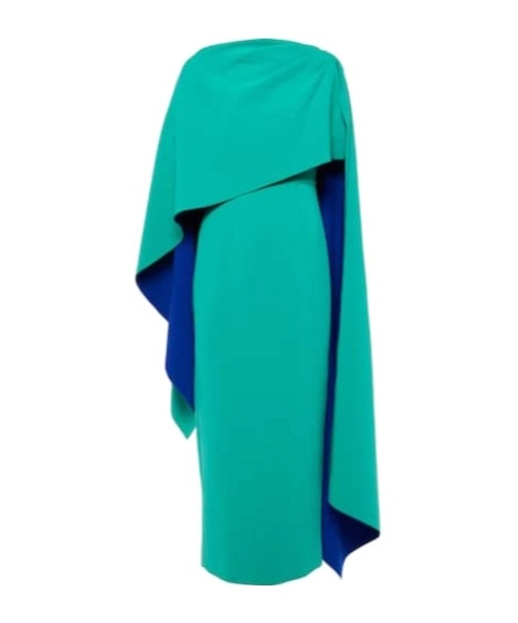 ROKSANDA Demetria Caped Crêpe Gown