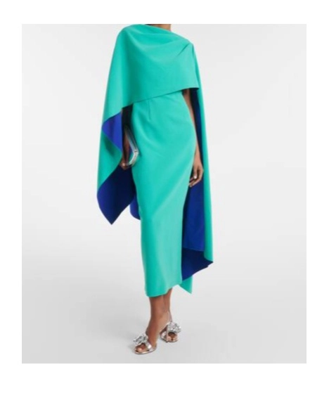 ROKSANDA Demetria Caped Crêpe Gown