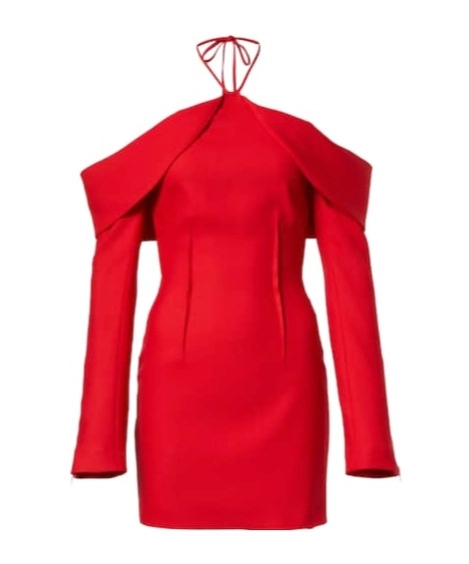 David Koma Wool-blend Minidress