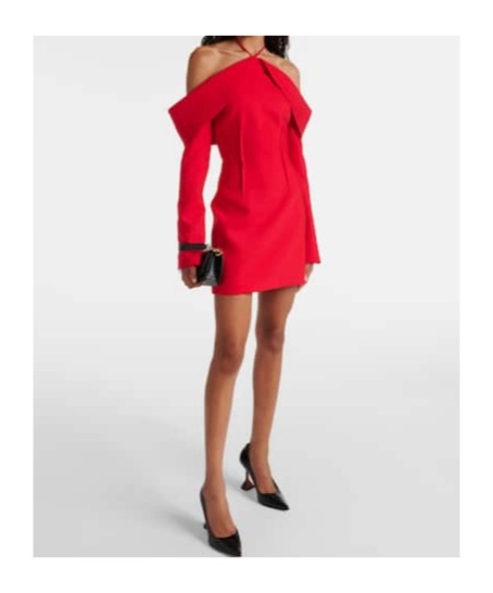 David Koma Wool-blend Minidress
