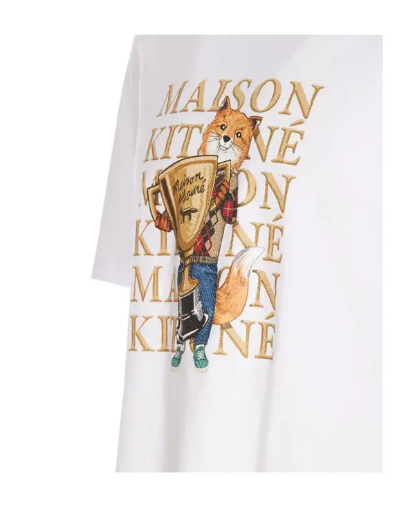 Maison Kitsuné Fox Champion Printed Crewneck T-shirt