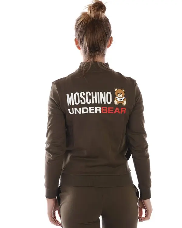 Moschino Logo Zipper Casual Jacket
