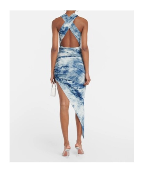 Alexandre Vauthier Printed Cut-out Midi Dress