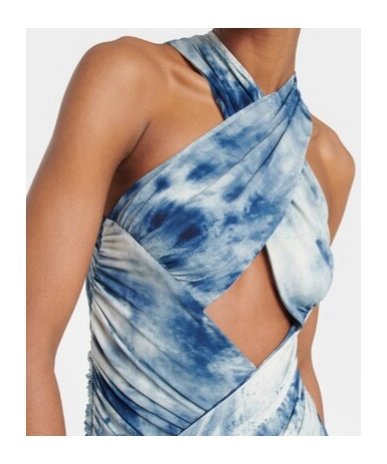 Alexandre Vauthier Printed Cut-out Midi Dress