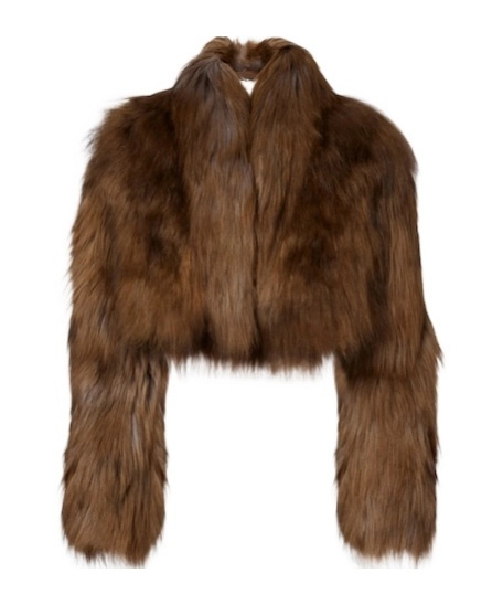 Blumarine Cropped Shearling Jacket