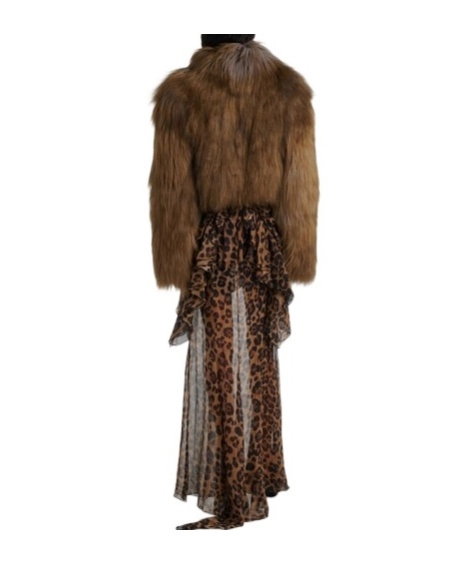Blumarine Cropped Shearling Jacket