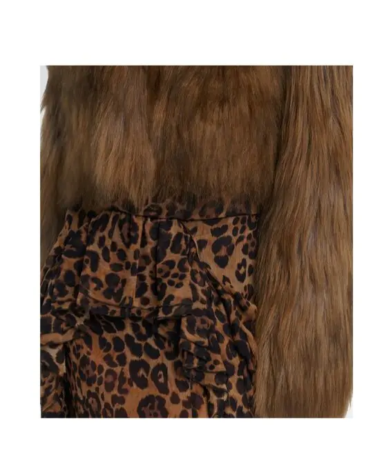 Blumarine Cropped Shearling Jacket