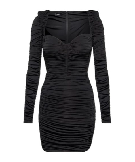Alex Perry Hollis Ruched Minidress - Black