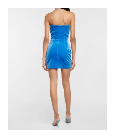 Alex Perry Roberts Strapless Velvet Minidress