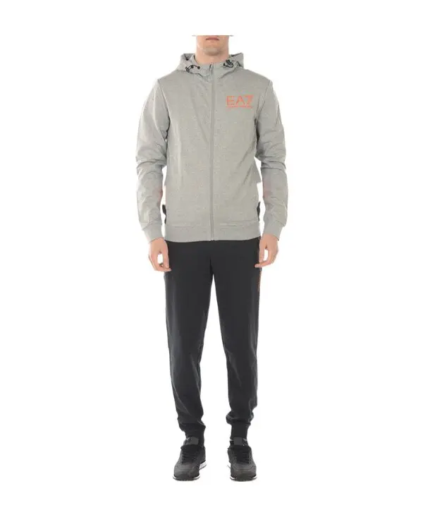EA7 Zipper Sweater And Trousers - Black