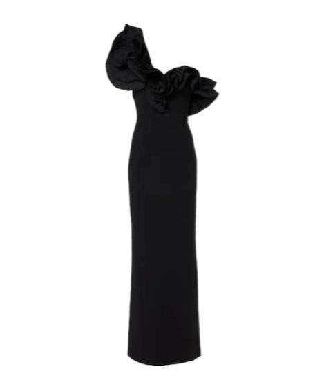 Rebecca Vallance Ella's Pleated Crepe Dress - Black