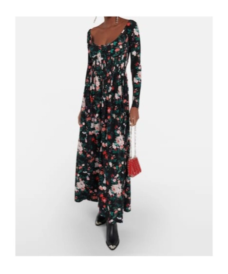 Rabanne Floral Corset Maxi Dress