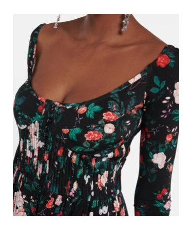 Rabanne Floral Corset Maxi Dress