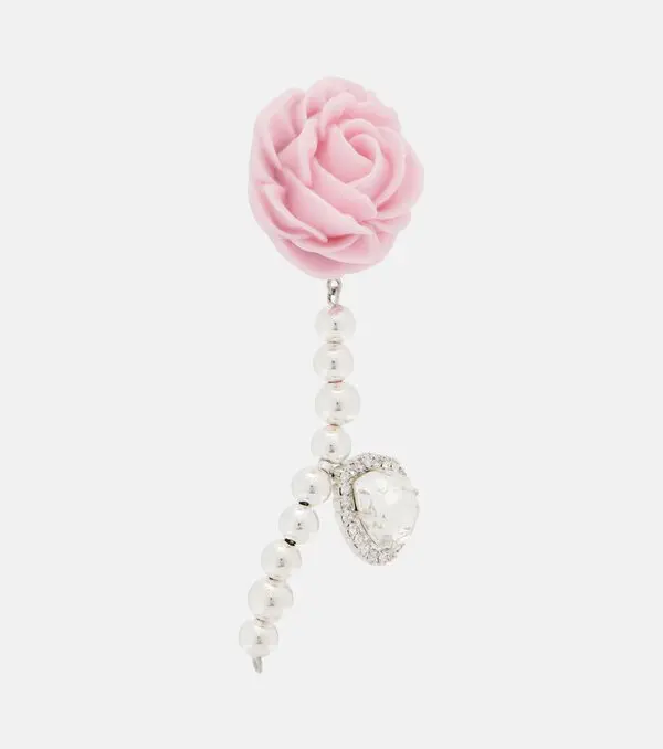 Magda Butrym Embellished Rose Drop Earrings