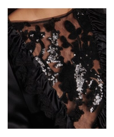 RODARTE Embellished Silk-satin Midi Dress