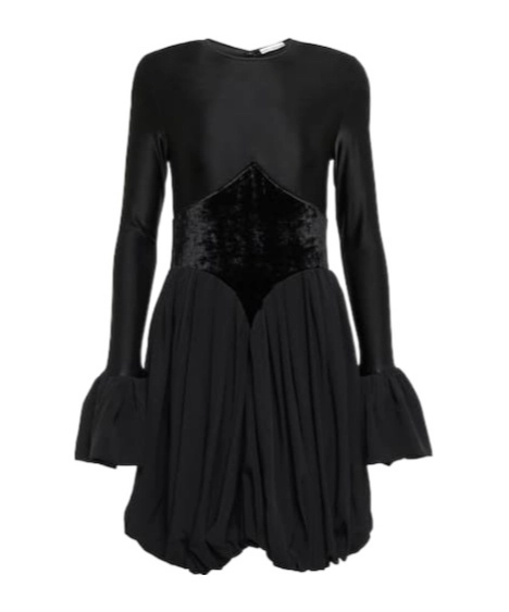 Rabanne Pleated Flared Minidress