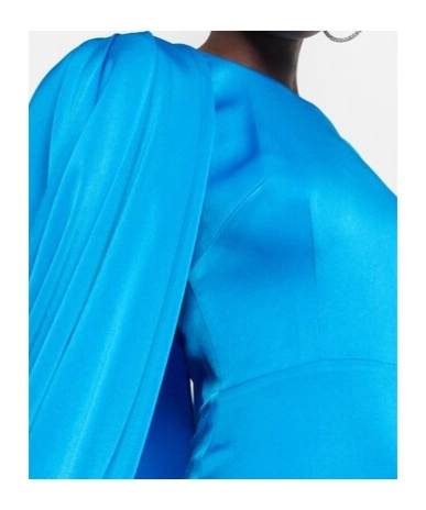 Alex Perry Beckett Satin Crepe Midi Dress