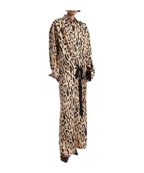 Sportmax Printed Silk Twill Gown