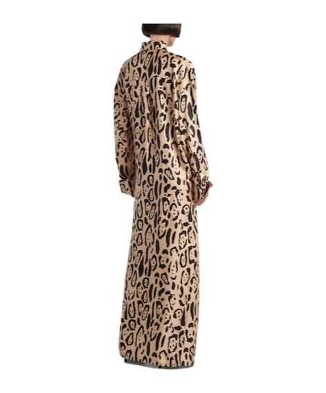 Sportmax Printed Silk Twill Gown