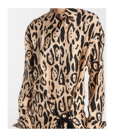 Sportmax Printed Silk Twill Gown