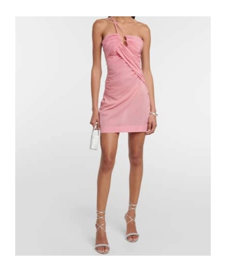 NENSI DOJAKA Draped One-shoulder Minidress