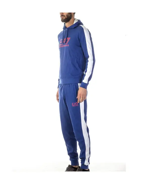 EA7 Hooded Long-sleeved Sweater Pants Two-piece Suit