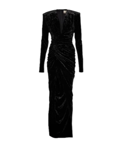 Alexandre Vauthier Velvet Gown - Black